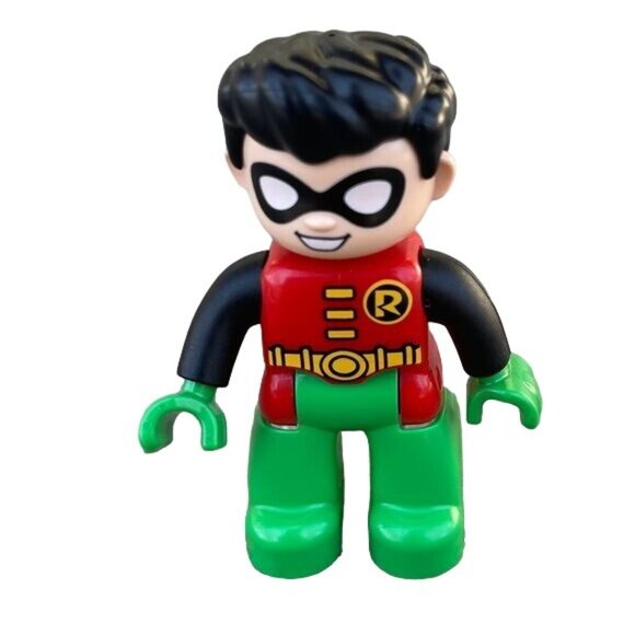 Lego | Toys | Lego Duplo Robin Mini Figure No Cape Dc Comics Batcave ...